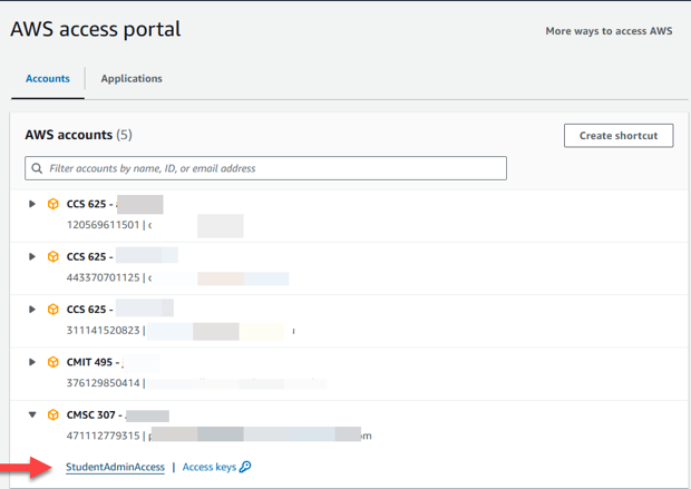 AWS Control Tower Instructions To Access – UMGC Lab Support