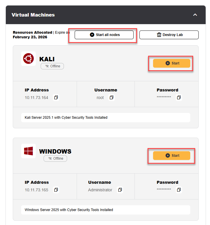 How do I allocate and destroy lab resources? – UMGC Lab Support