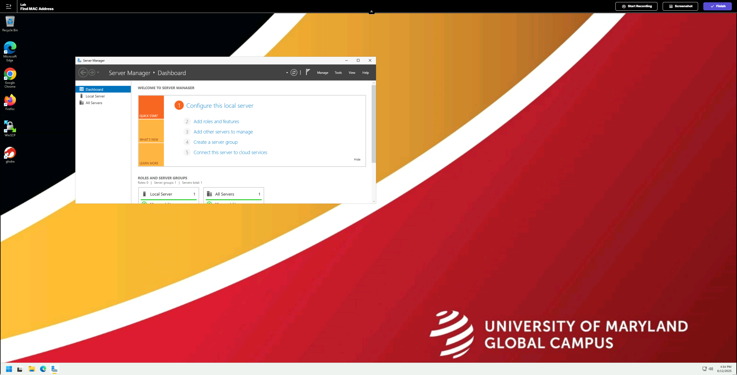MARS Virtual Machine Connection Guide – UMGC Lab Support