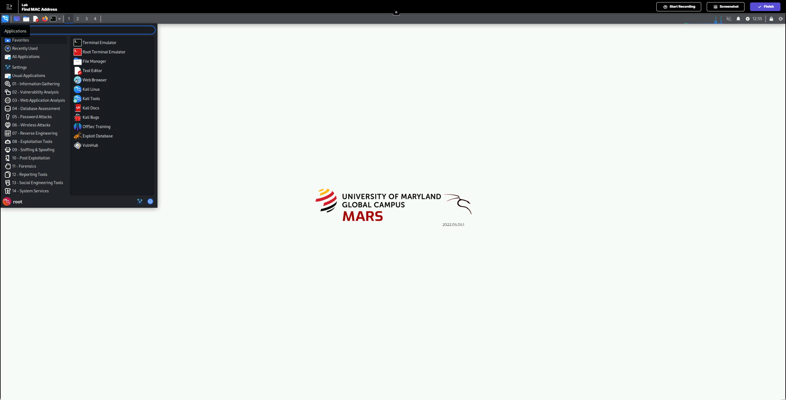 MARS Virtual Machine Connection Guide – UMGC Lab Support